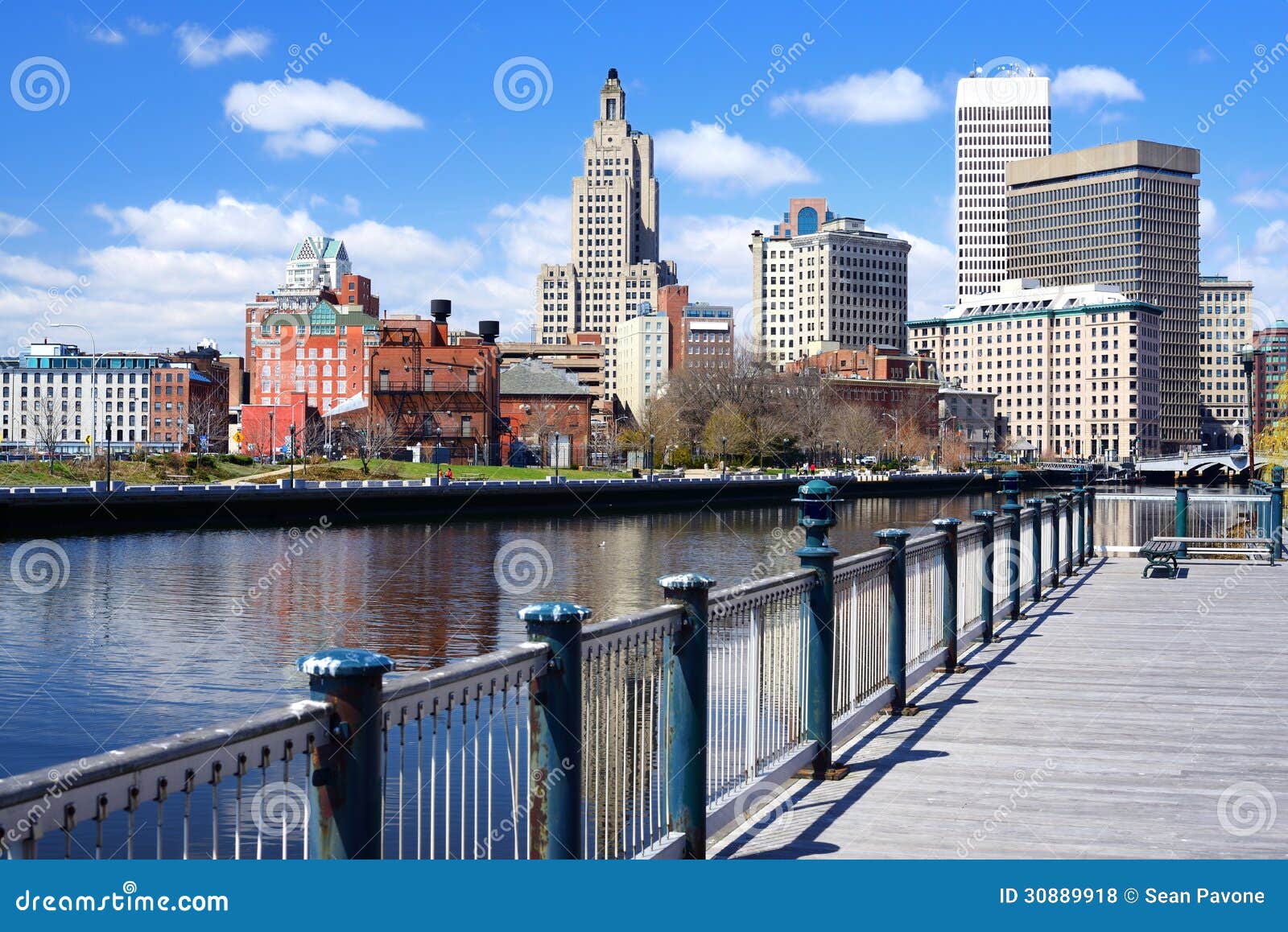 Providencia, Rhode Island Skyline Foto de archivo - Imagen de ...