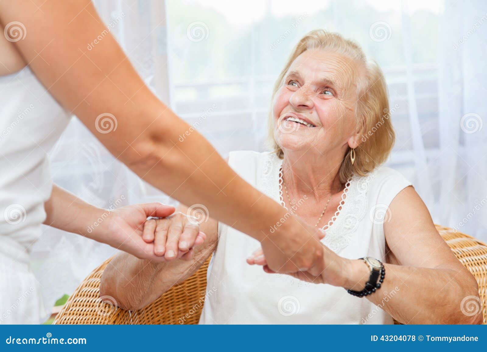 Providing care for elderly stock photo. Image of hold - 43204078