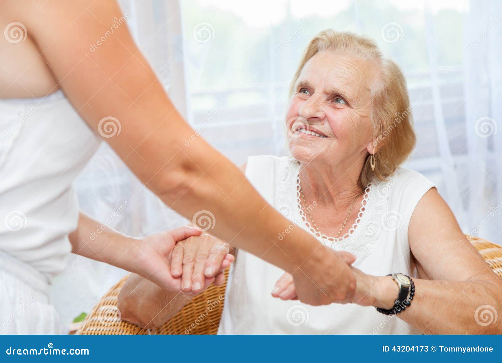 Providing care for elderly stock image. Image of aged - 43204173
