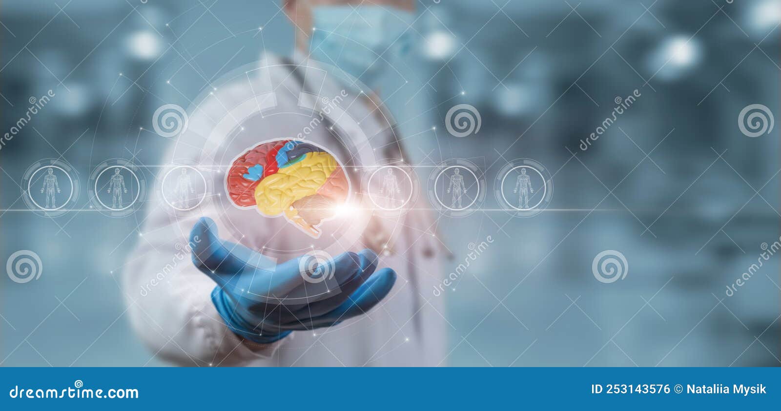 Providing Care for Patients with Impaired Brain Functions Stock Photo ...