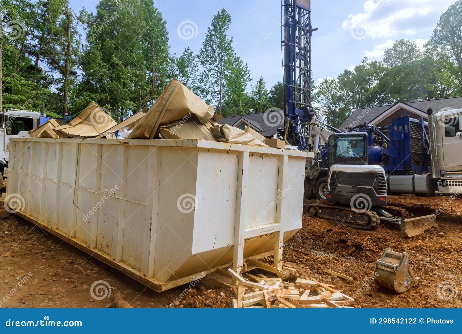 Providing Containers for Disposal of Trash Recycling Construction Waste ...