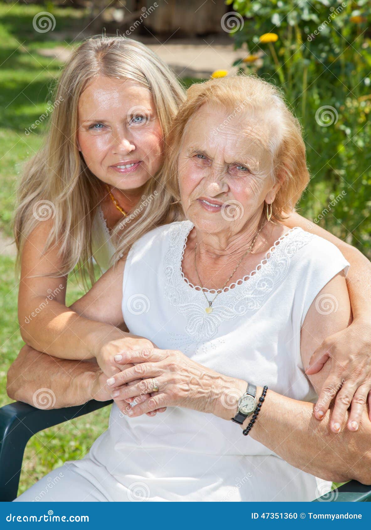 Providing Help and Care for Elderly Stock Photo - Image of grandma ...