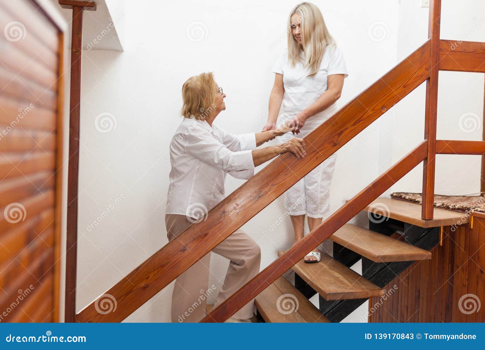Providing Help and Support for Elderly Stock Image - Image of health ...