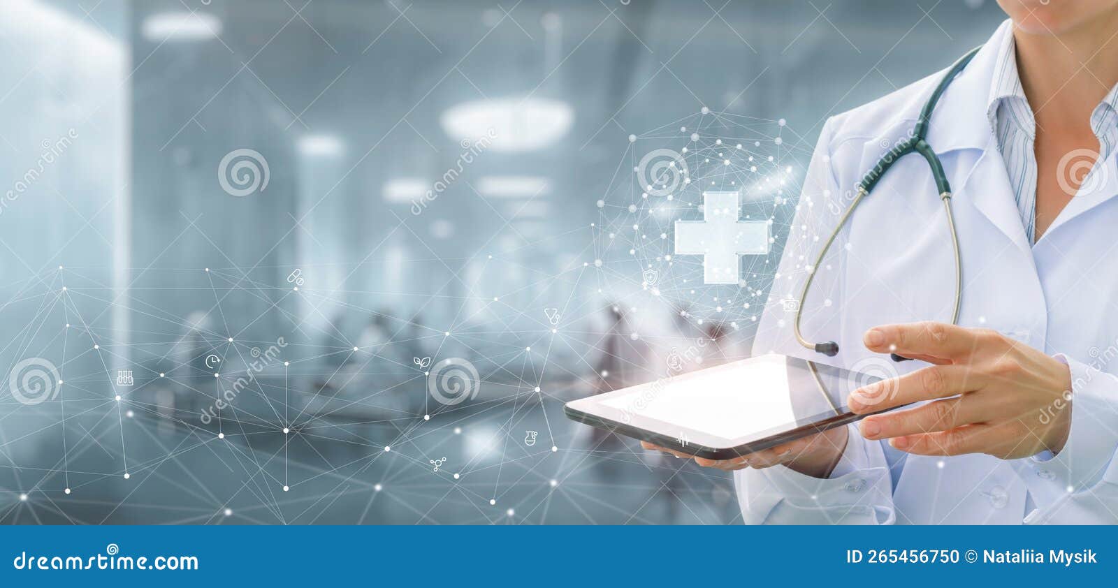 Providing Medical Services on the Internet Stock Photo - Image of ...