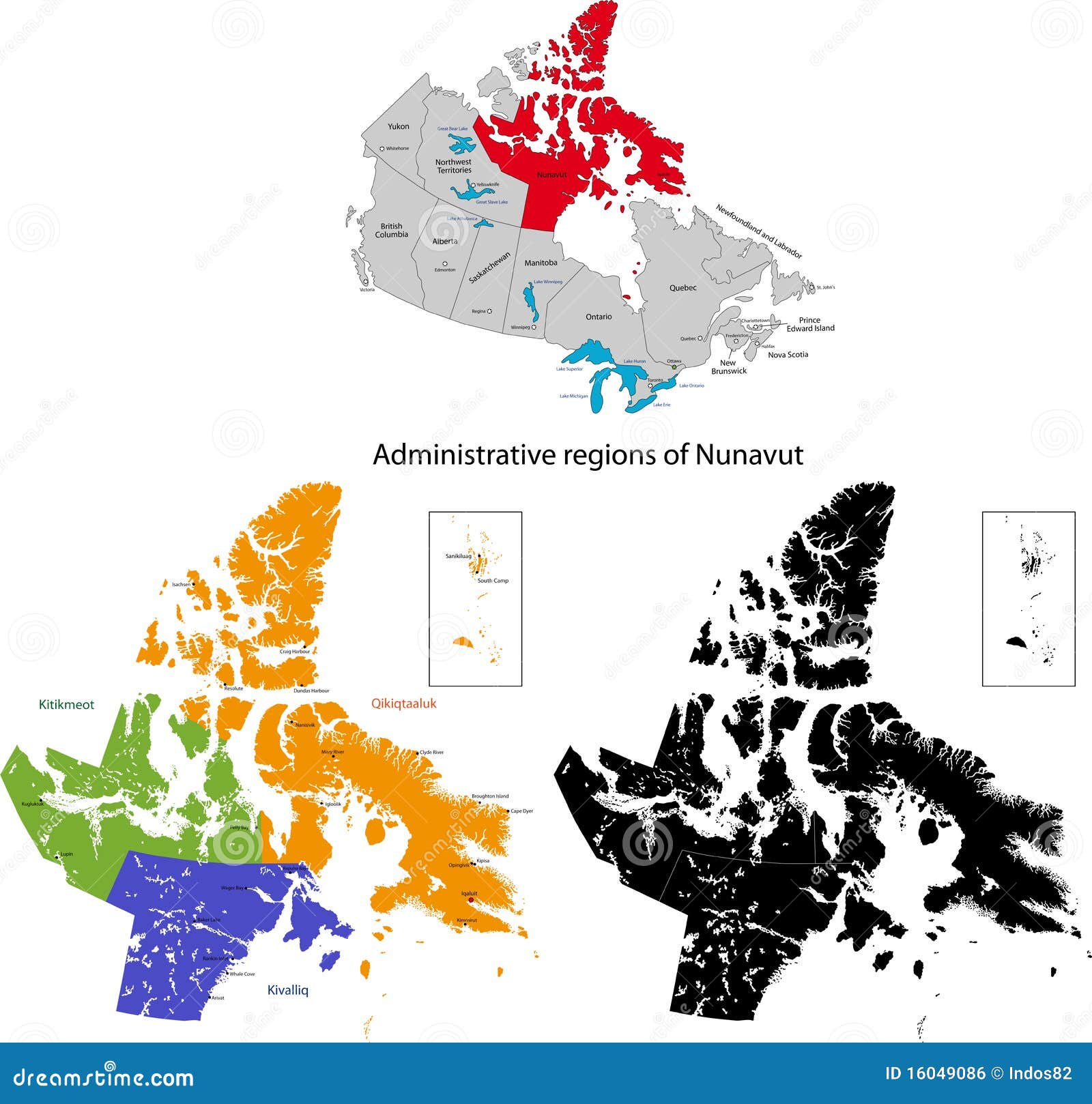 Province of Canada - Nunavut Stock Vector - Illustration of country ...