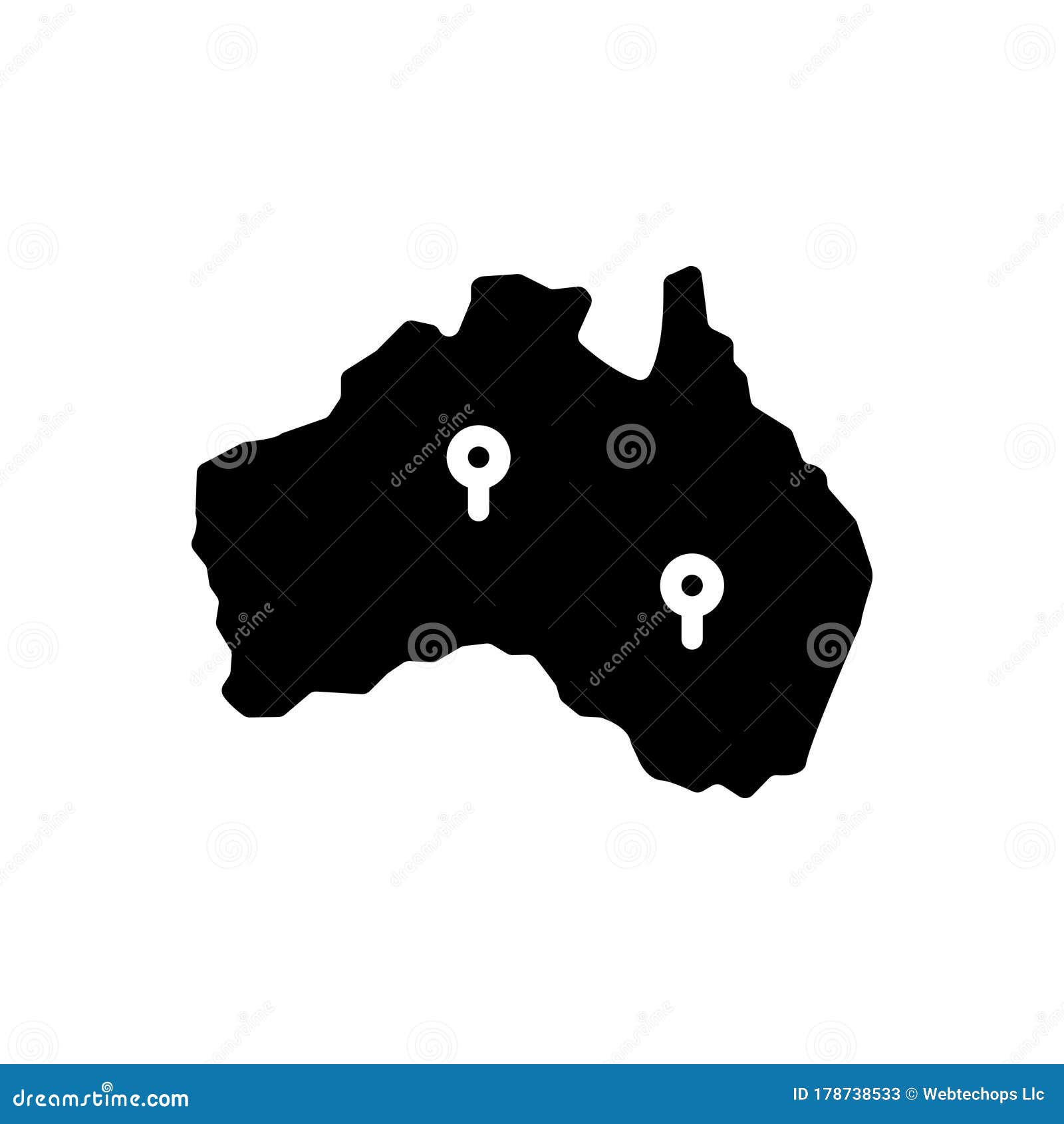 Black Solid Icon for Province, Territory and Area Stock Illustration ...