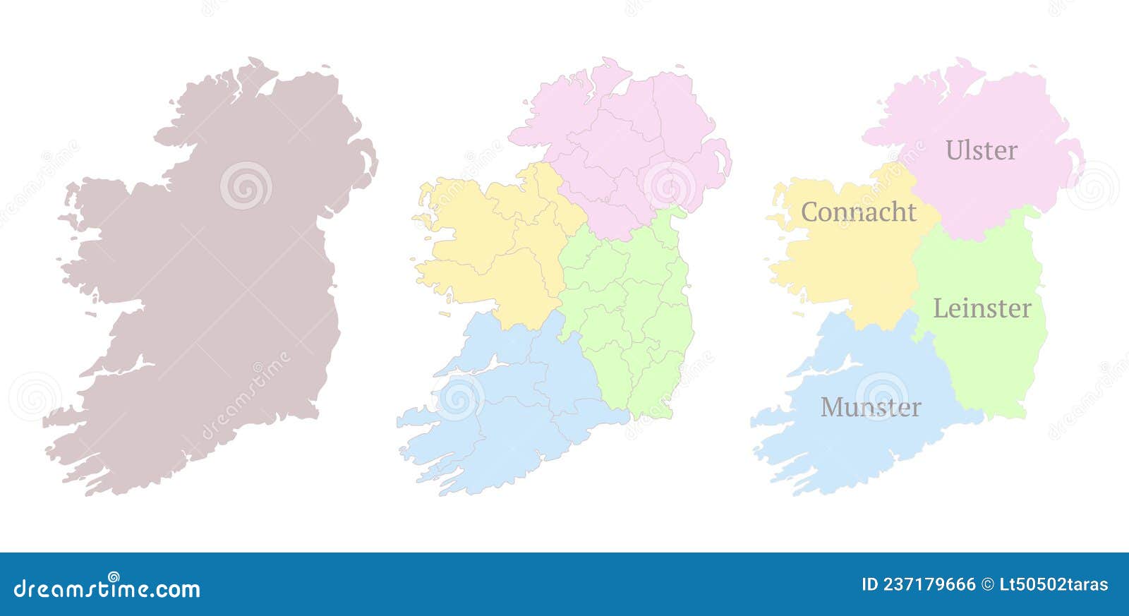 Provinces And Counties Of Ireland Vector Map | CartoonDealer.com #103733740 Provinces And Counties Of Ireland Vector Map | CartoonDealer.com #103733740