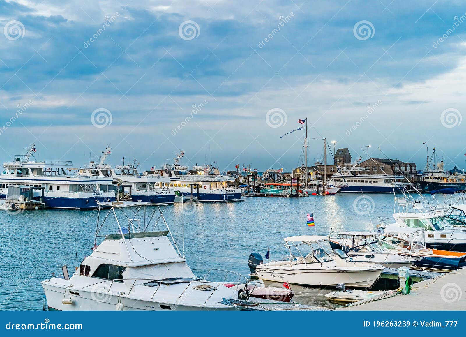 Provincetown, Cape Cod, Massachusetts, US - August 21, 2019 Catamaran ...