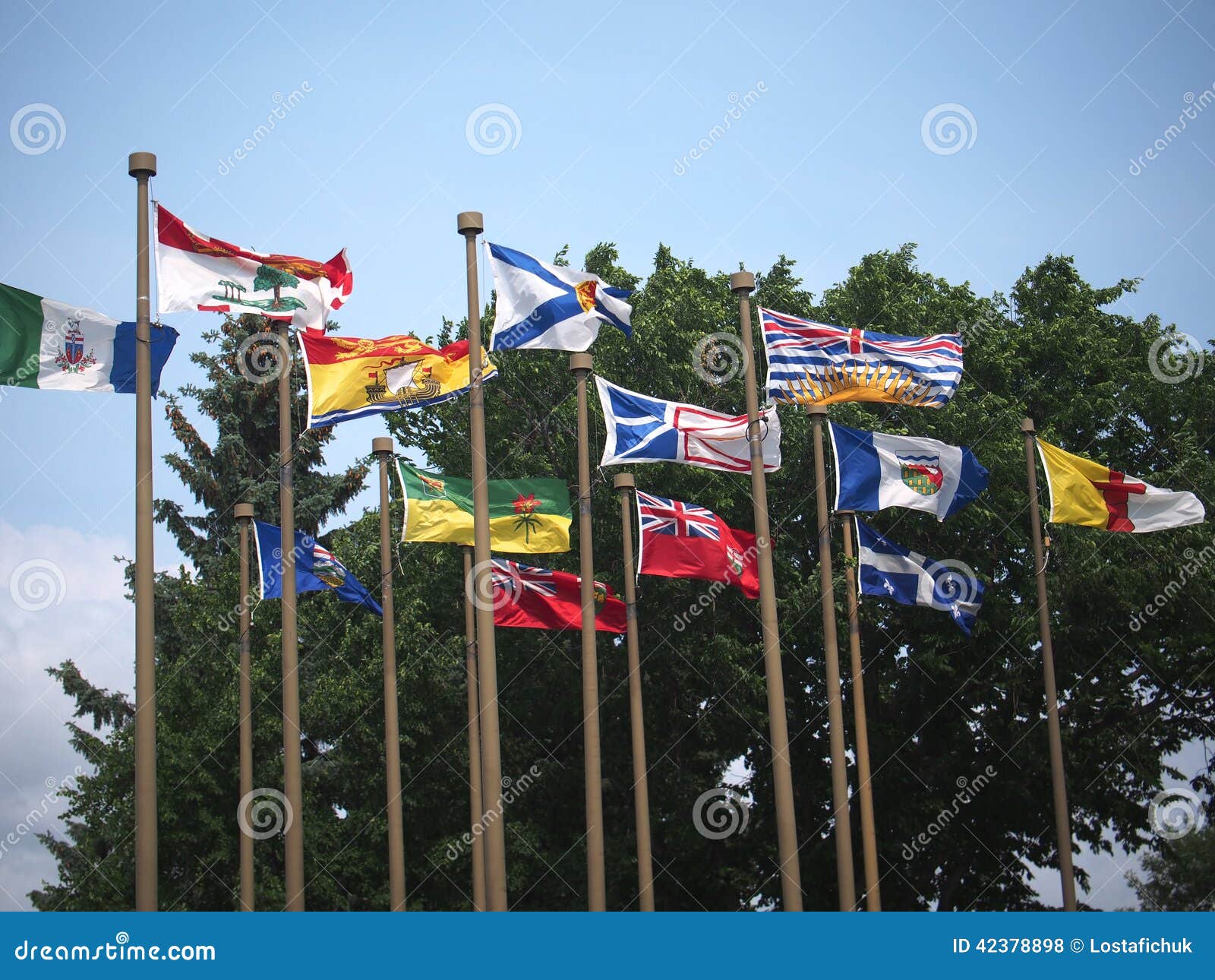 Provincial Flags of Canada stock photo. Image of provincial - 42378898