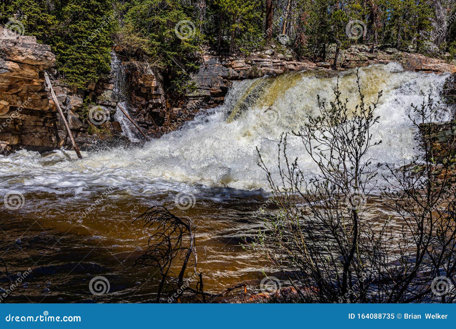 Provo River Falls Utah stock image. Image of nature - 164088735