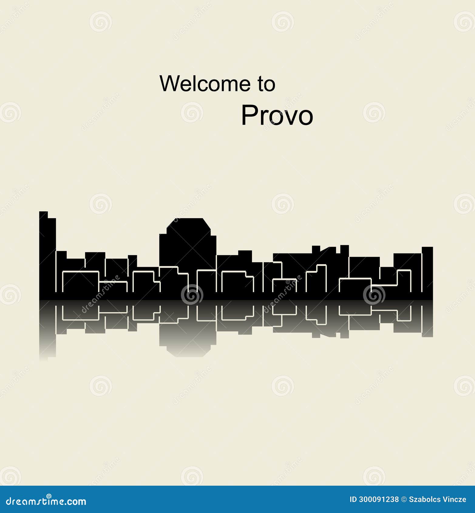 Provo, Utah ( City Silhouette ) Stock Illustration - Illustration of ...