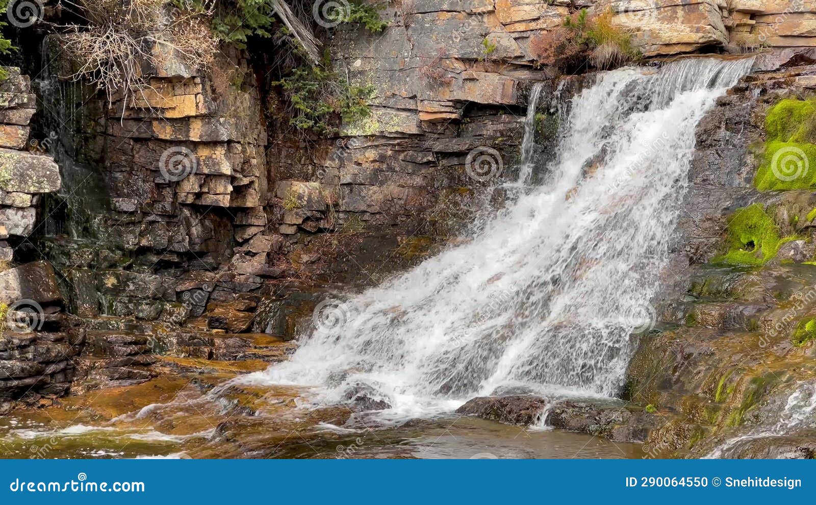Provo Water Falls in Uinta Cache Wasatch National Forest in Utah Stock ...