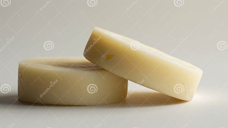 Provolone Cheese Wheels on a Plain White Backdrop, Highlighting Texture ...