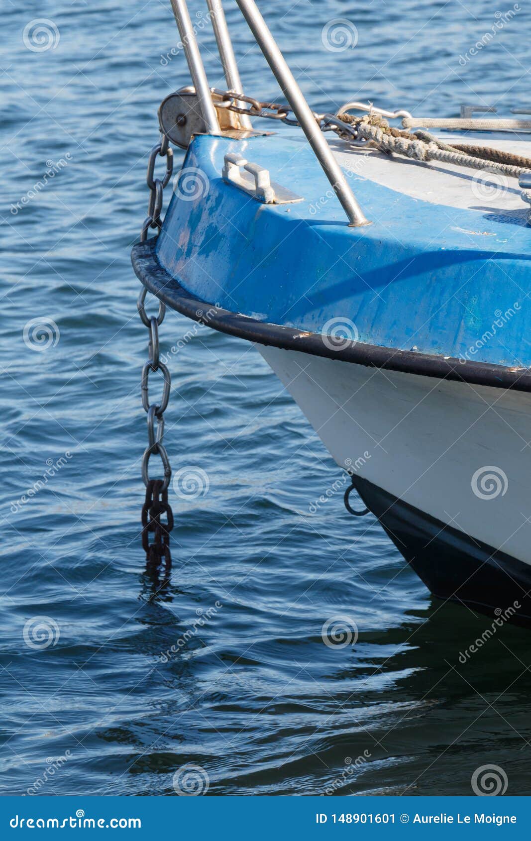 Prow of a boat stock image. Image of boating, harbor - 148901601