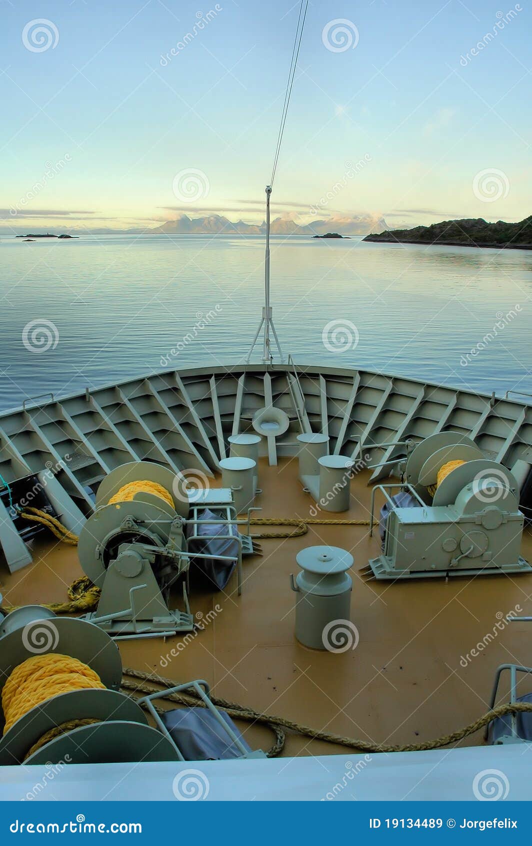 Prow of a ship stock image. Image of transportation, nature - 19134489