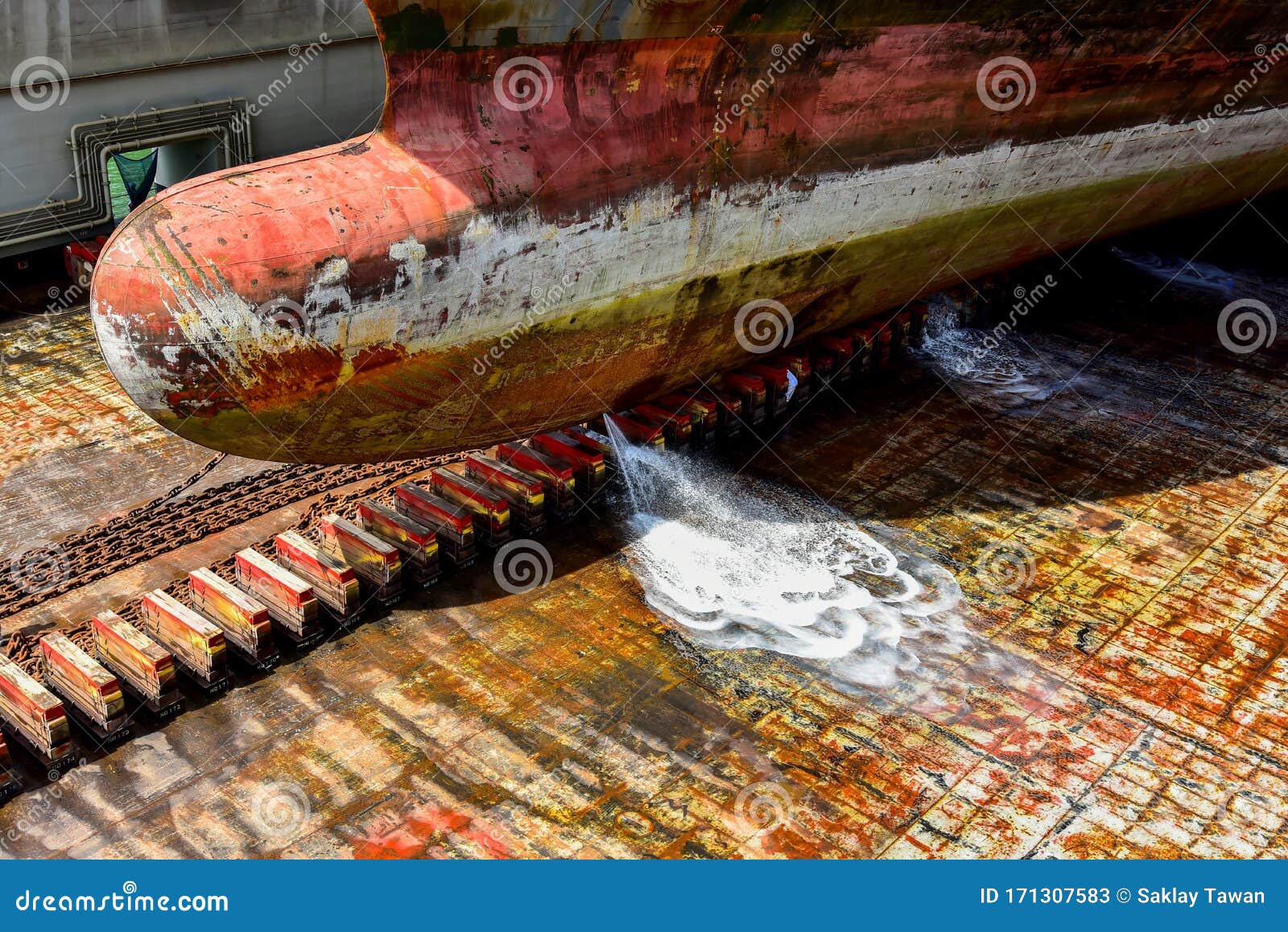 Prow Of A Ship With Two Anchors Stock Photo | CartoonDealer.com #139483182