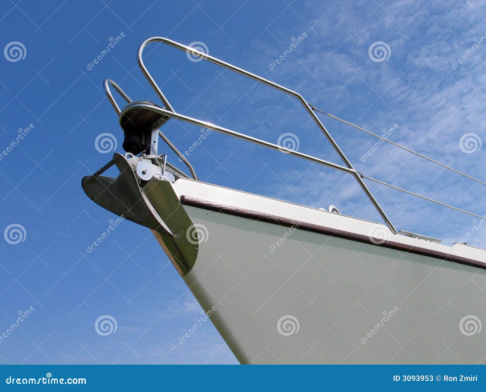 Prow of a yacht stock image. Image of nautical, harbor - 3093953