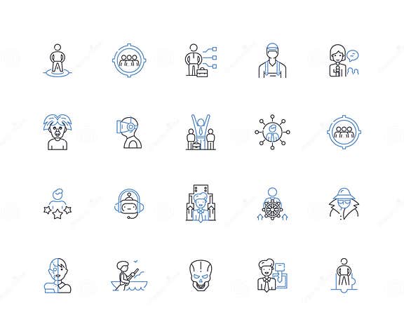 Proxies Line Icons Collection. Anonymity, Privacy, Security, Proxy ...