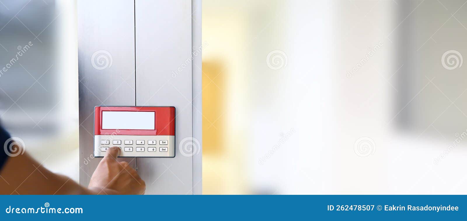 Proximity Id Card Reader Door Unlock with Hand Security Man Press ...