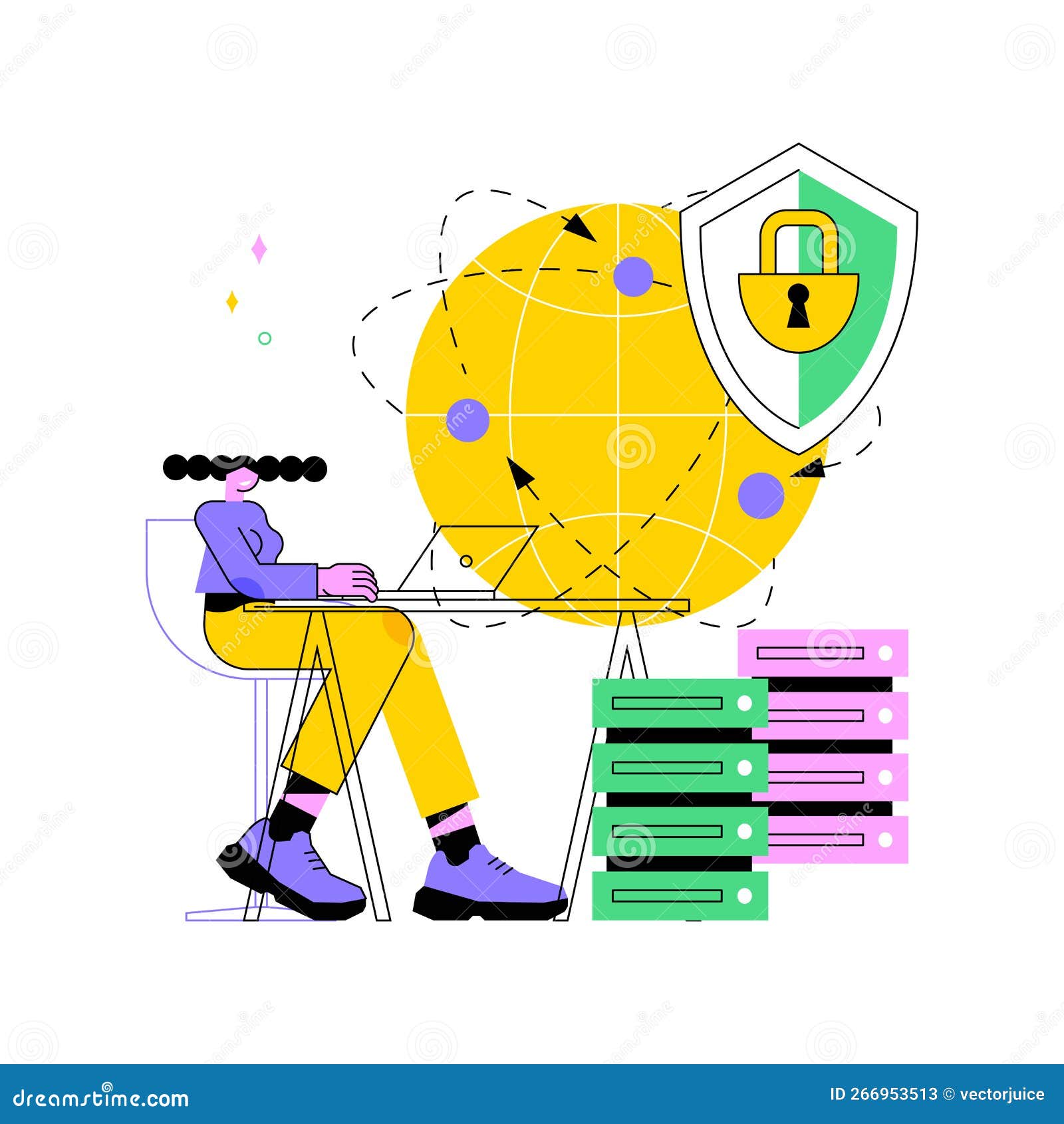 Proxy Server Abstract Concept Vector Illustration Stock Vector ...