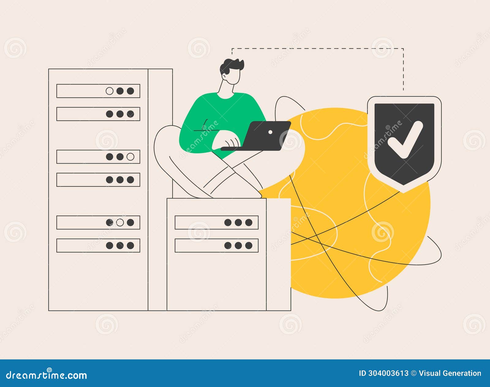 Proxy Server Abstract Concept Vector Illustration. Stock Illustration ...