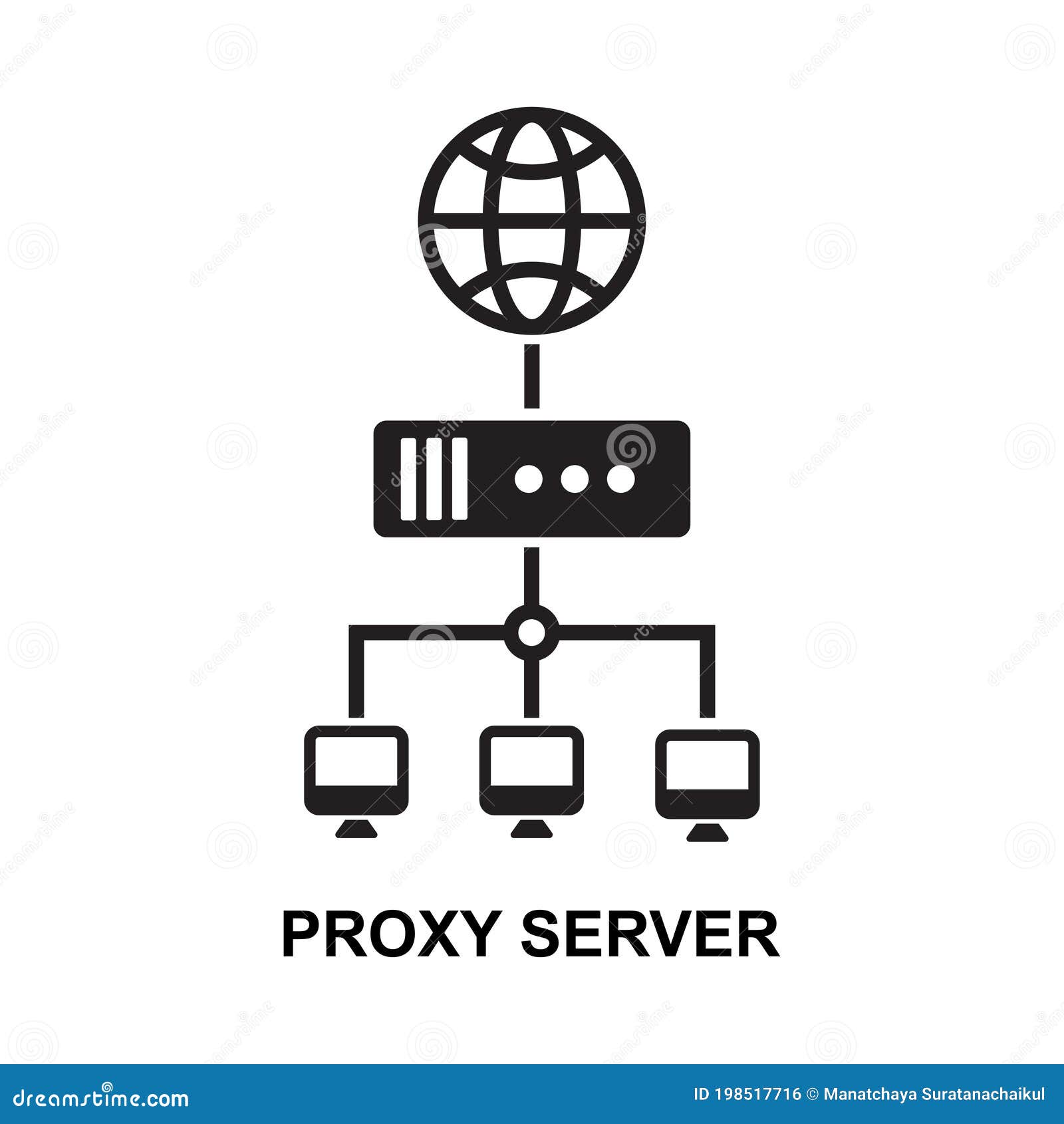 Proxy Server Icon Isolated on White Background Stock Vector ... Proxy Server Icon Isolated on White Background Stock Vector ...