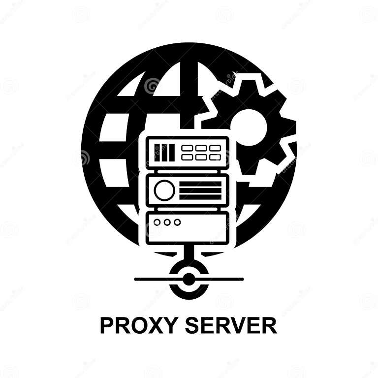 Proxy Server Icon. a Proxy Server is a System or Router that Provides a ...