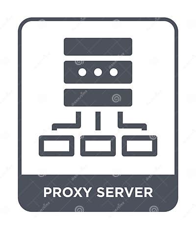 Proxy Server Icon in Trendy Design Style. Proxy Server Icon Isolated on ...
