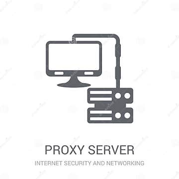 Proxy Server Icon. Trendy Proxy Server Logo Concept on White Background ...