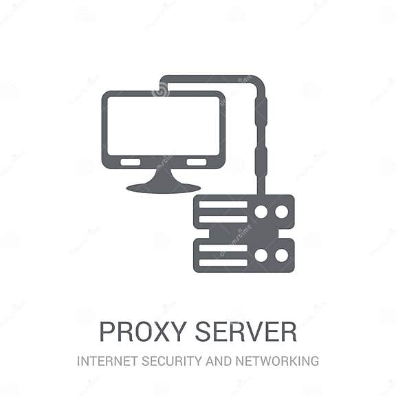Proxy Server Icon. Trendy Proxy Server Logo Concept on White Background ...