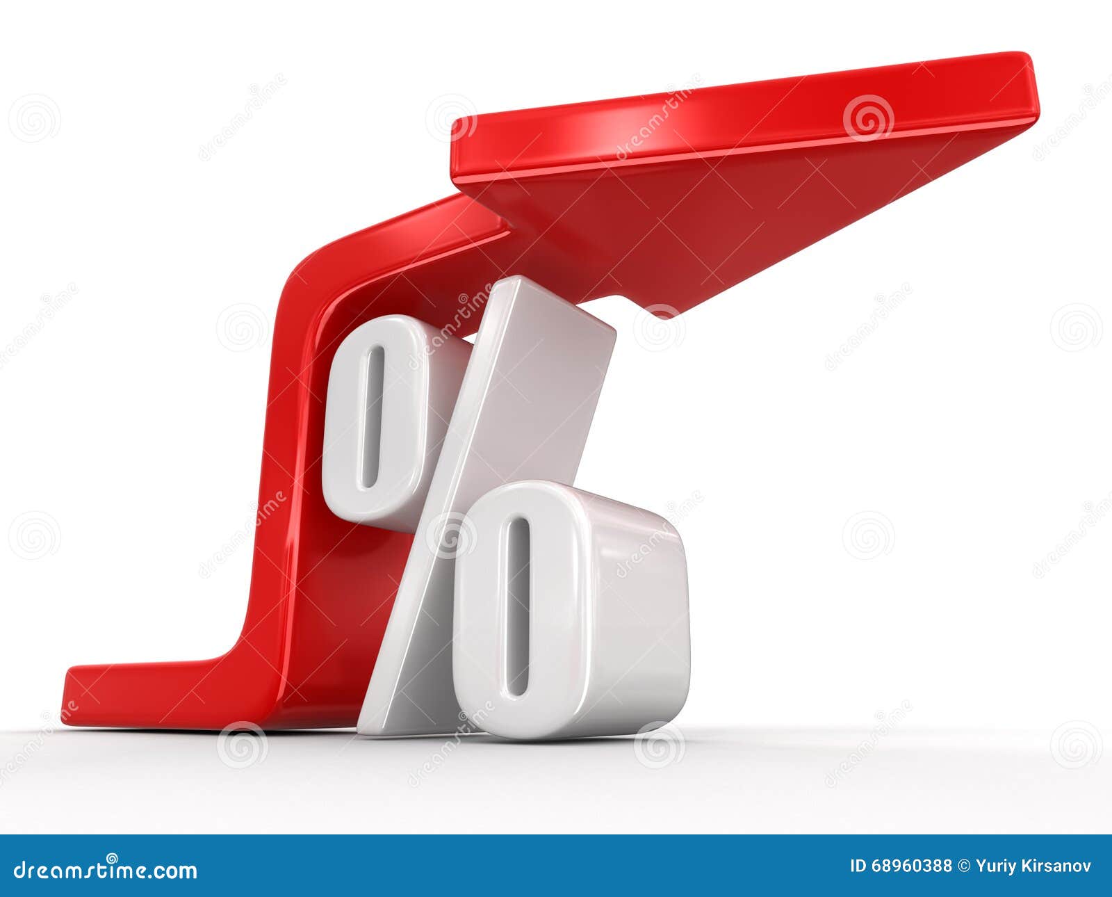 Prozent-Symbol Mit Pfeil Oben Stock Abbildung - Illustration von zinsen ...