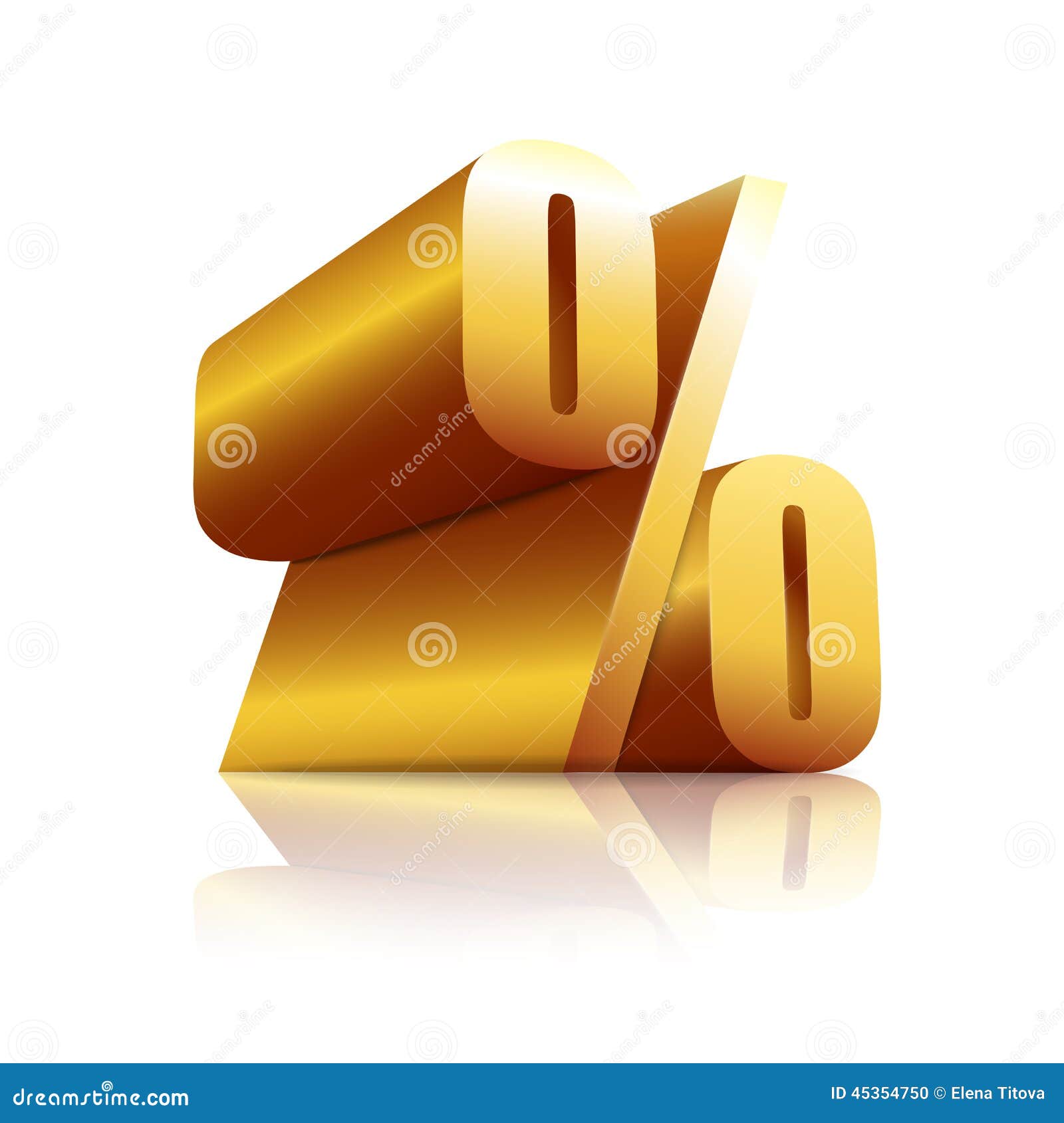 Prozente der Ikone 3D vektor abbildung. Illustration von einkaufen ...