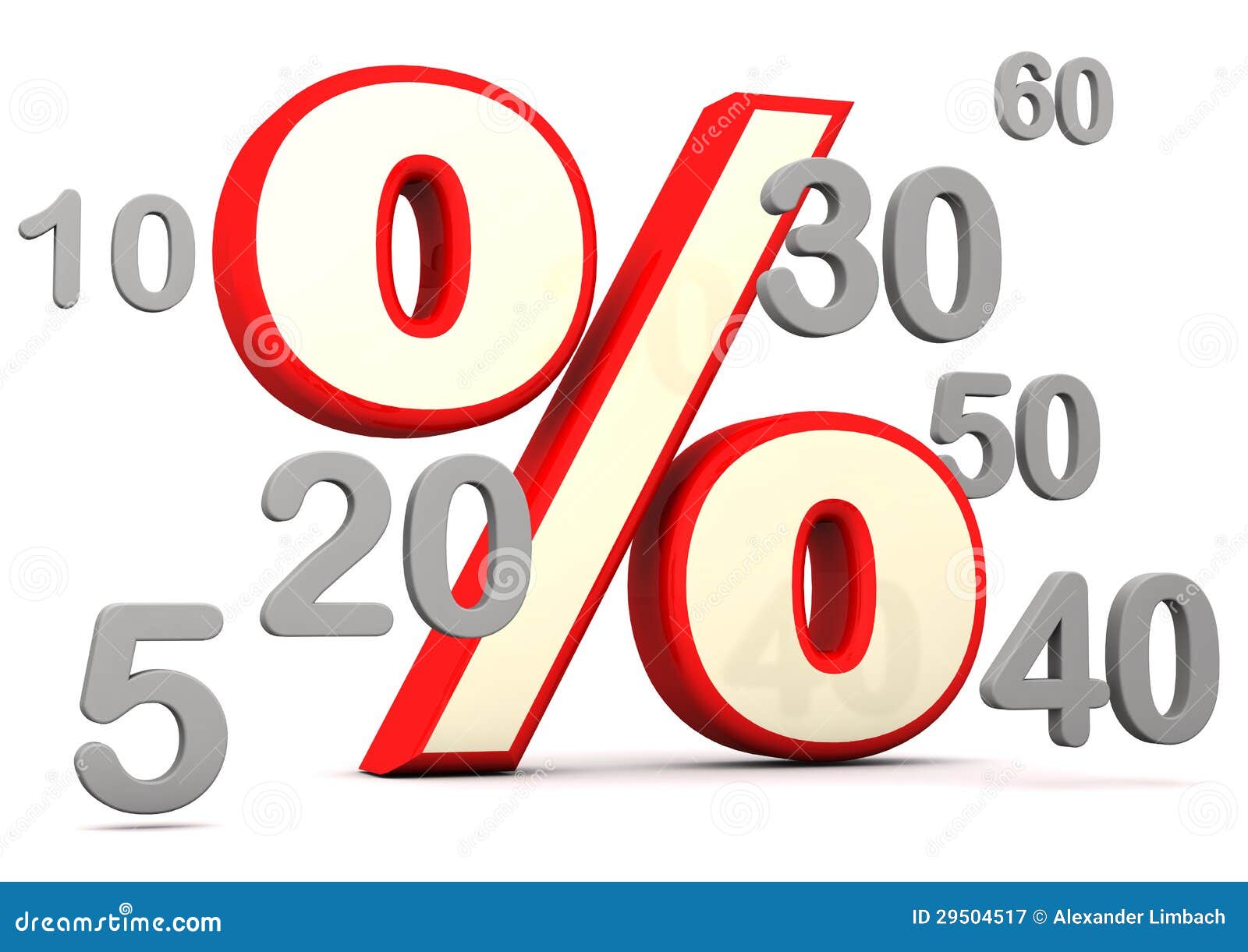 Prozente mit Zahlen stock abbildung. Illustration von genehmigung ...