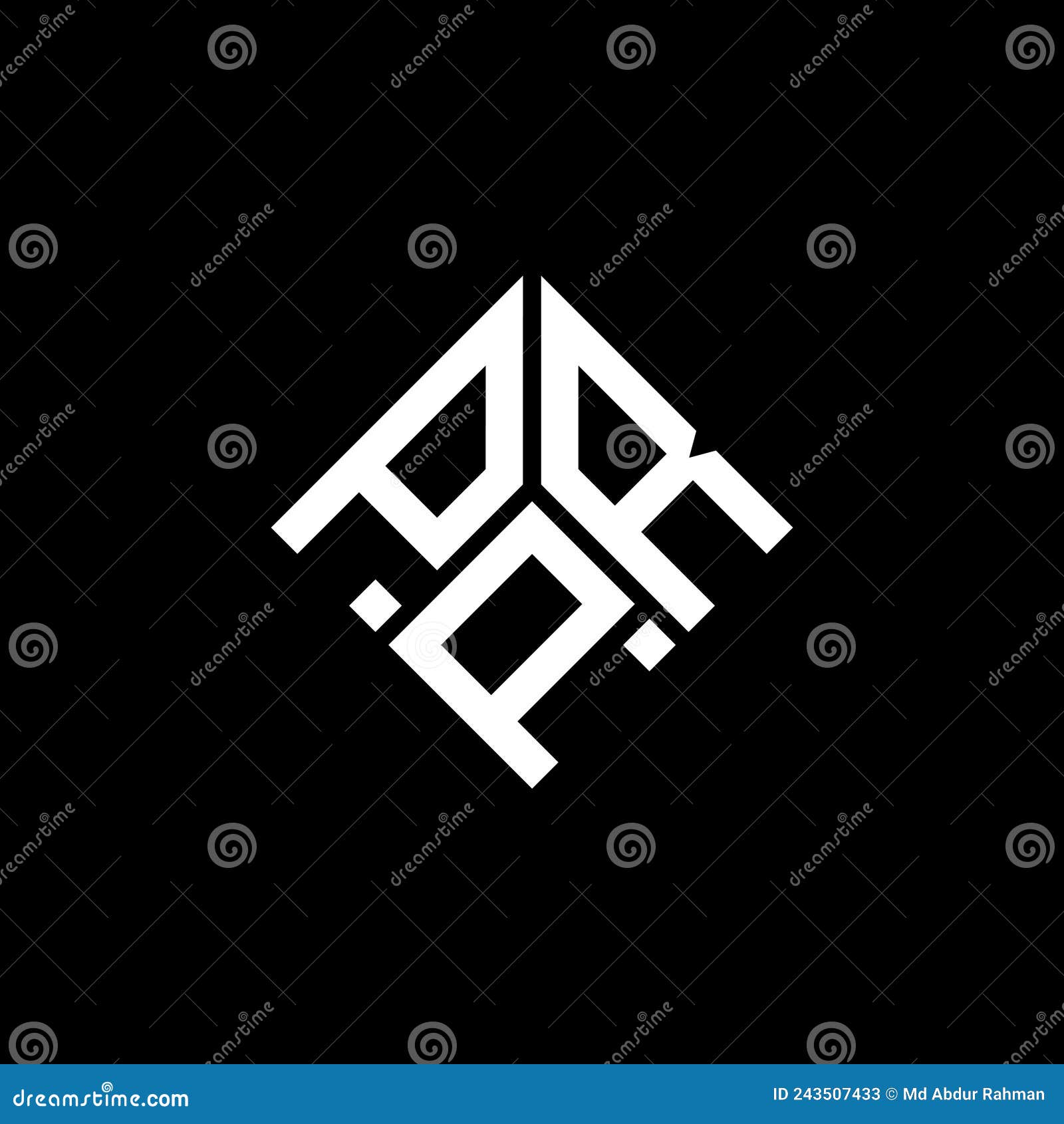 PRP Letter Logo Design On Black Background. PRP Creative Initials ...