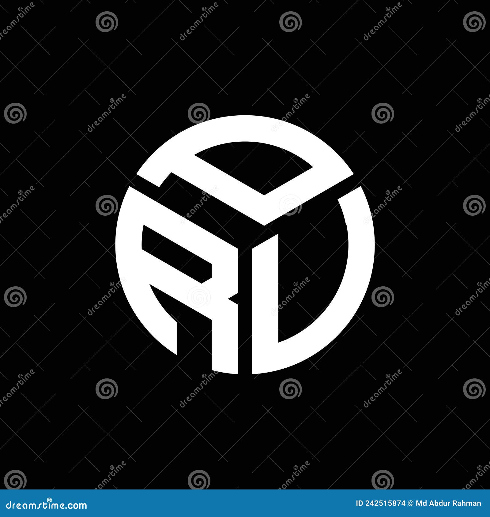 PRU Letter Logo Design on Black Background. PRU Creative Initials ...