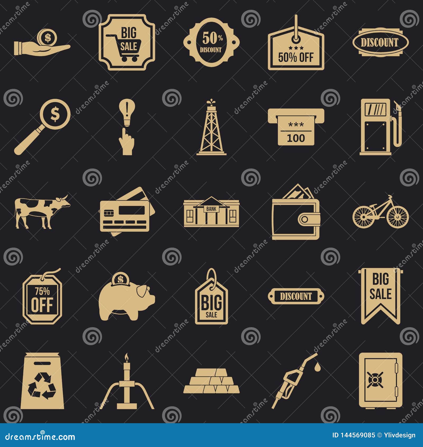 Prudence Icons Set, Simple Style Stock Vector - Illustration of ...