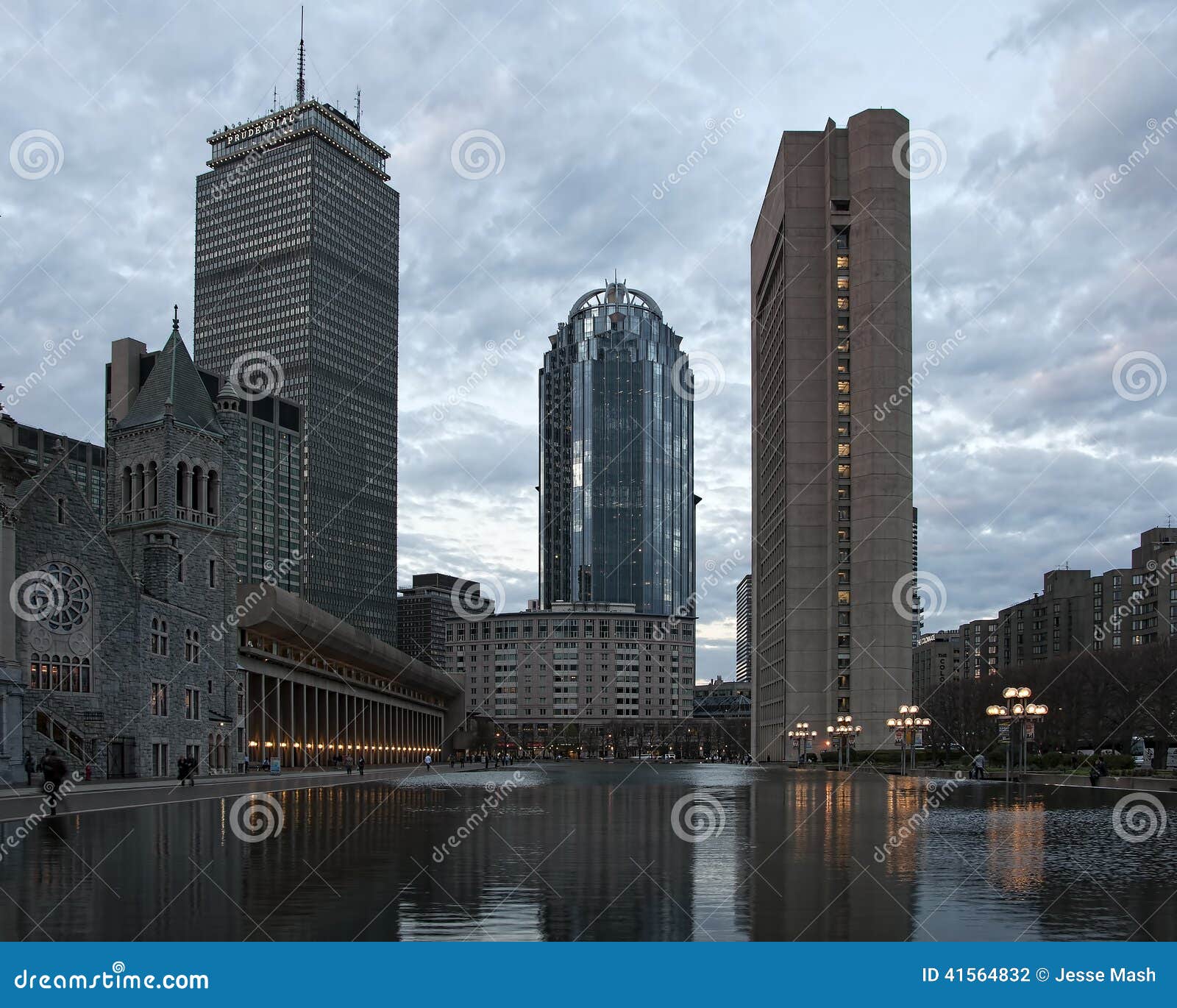 Prudential center editorial photography. Image of sunset - 41564832