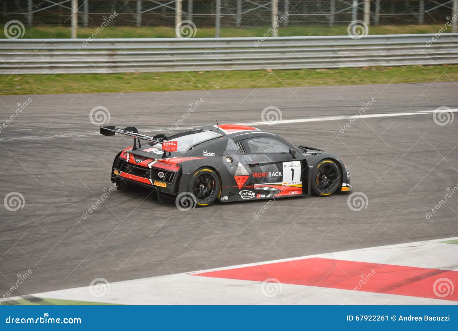 Prueba De Audi R8 LMS GT3 2016 En Monza Foto editorial - Imagen de ...
