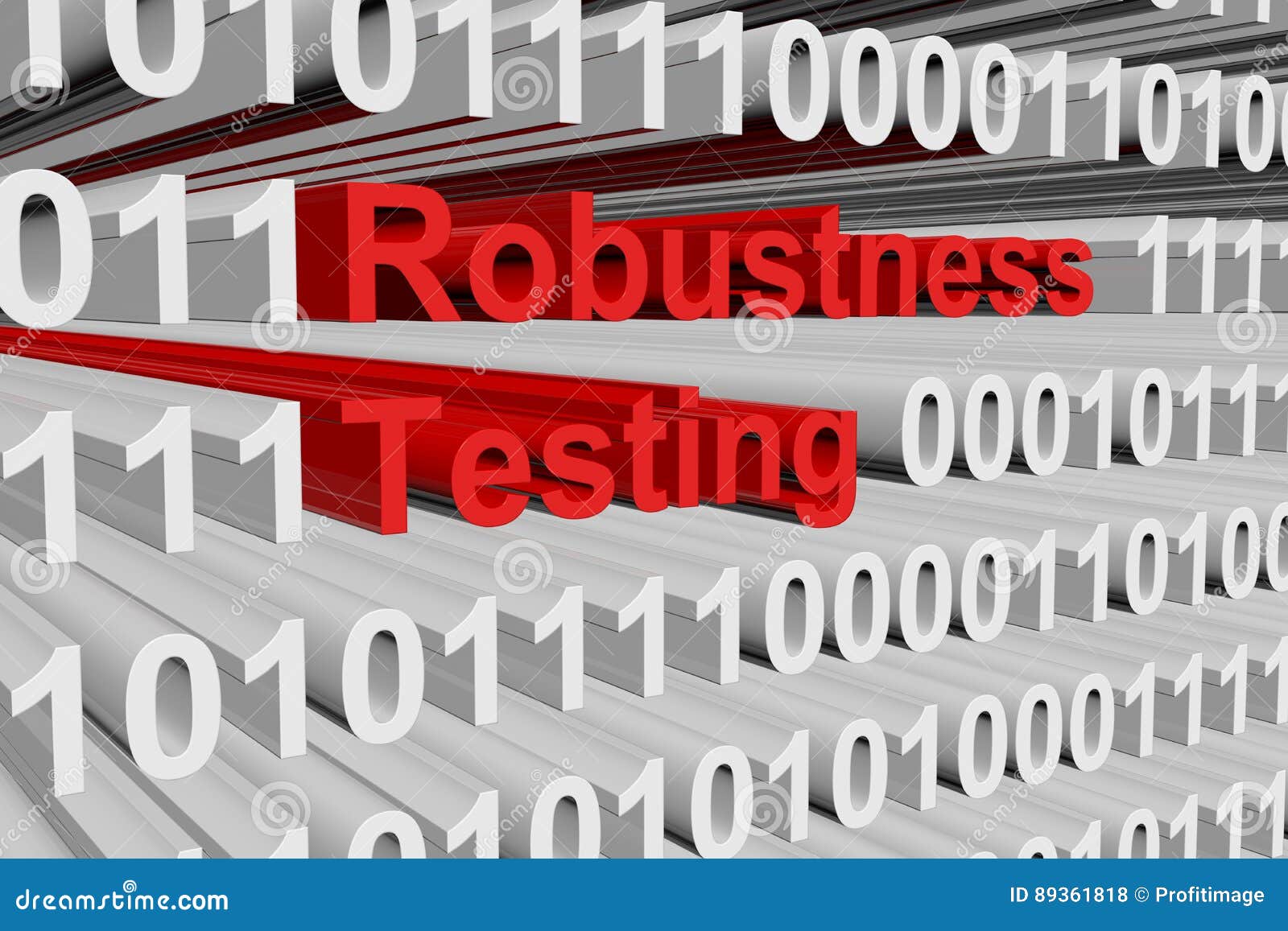 Prueba de la robustez stock de ilustración. Ilustración de software ...