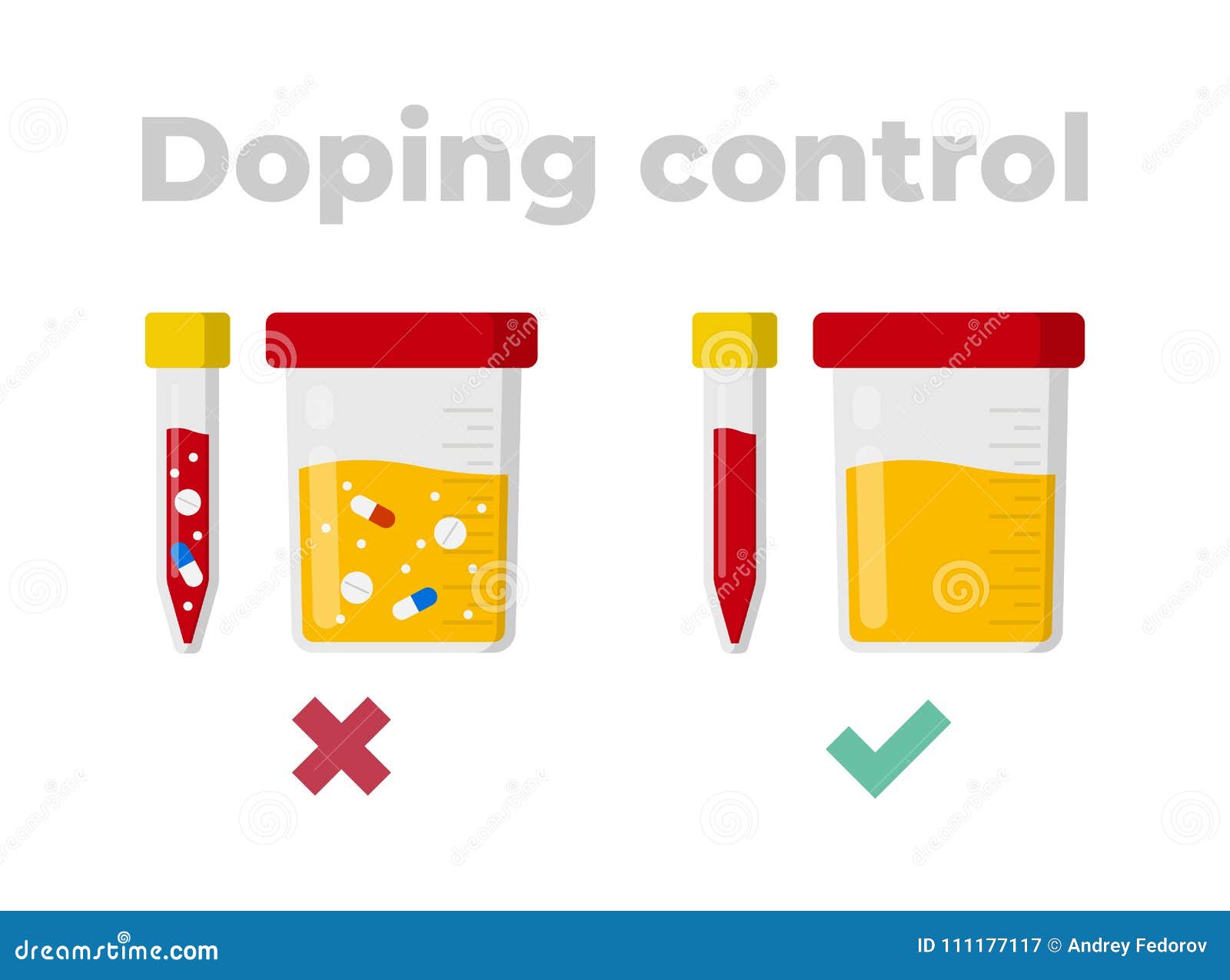 Prueba De Laboratorio Para Dopar Ilustración del Vector - Ilustración ...