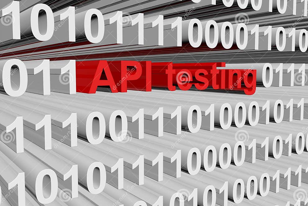 Prueba del API stock de ilustración. Ilustración de binario - 89496690