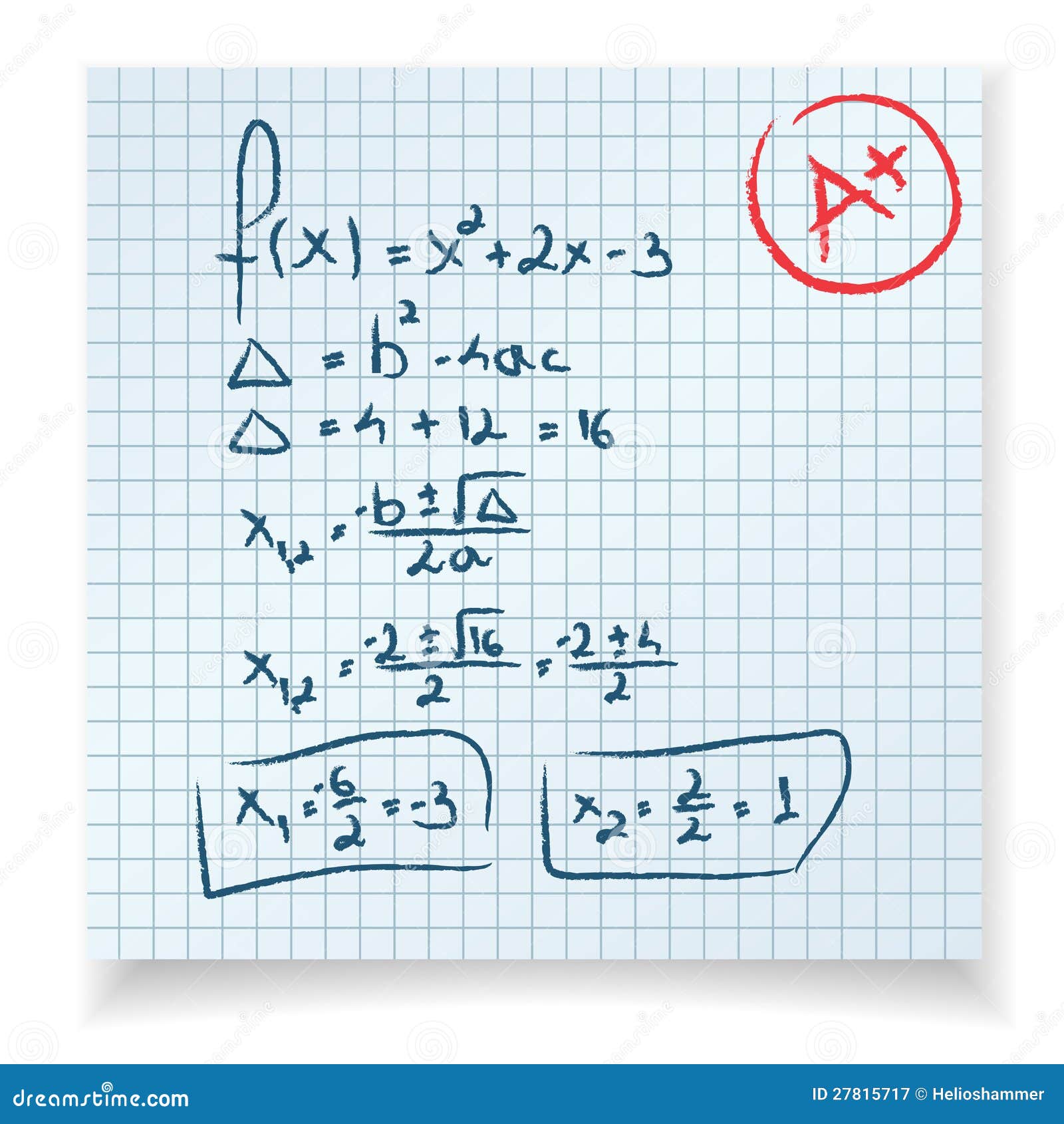 Prueba Y Examen De La Matemáticas Ilustración del Vector - Ilustración ...