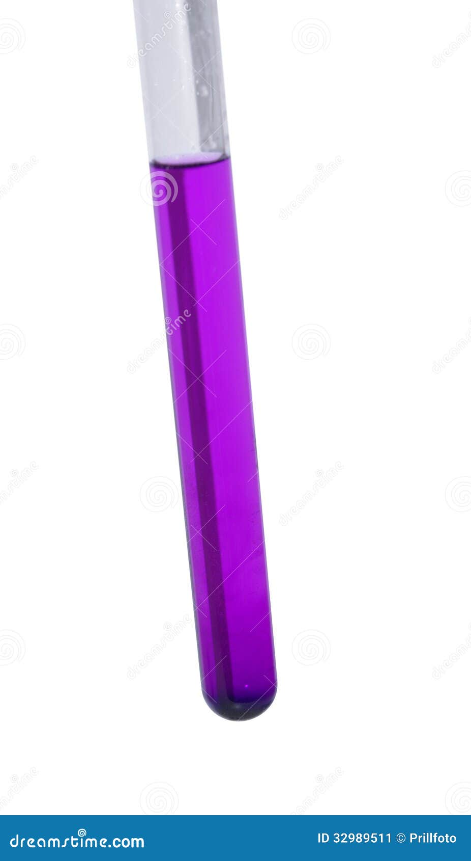 Pruebe El Vidrio Con El Líquido Violeta Imagen de archivo - Imagen de ...