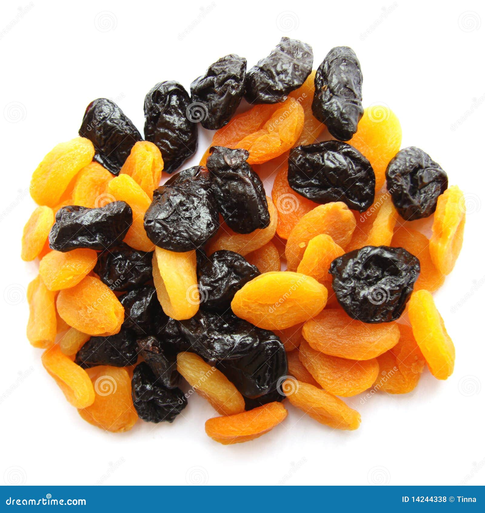 Prugne Ed Albicocche Secche Fotografia Stock - Immagine di frutta ...