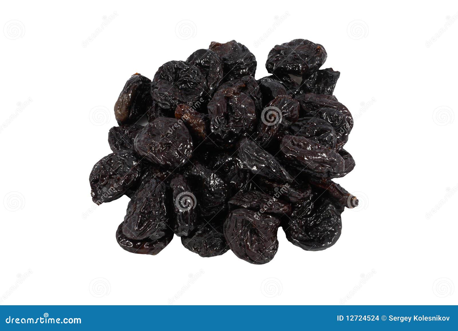 Prugne secche fotografia stock. Immagine di bianco, sfondo - 12724524