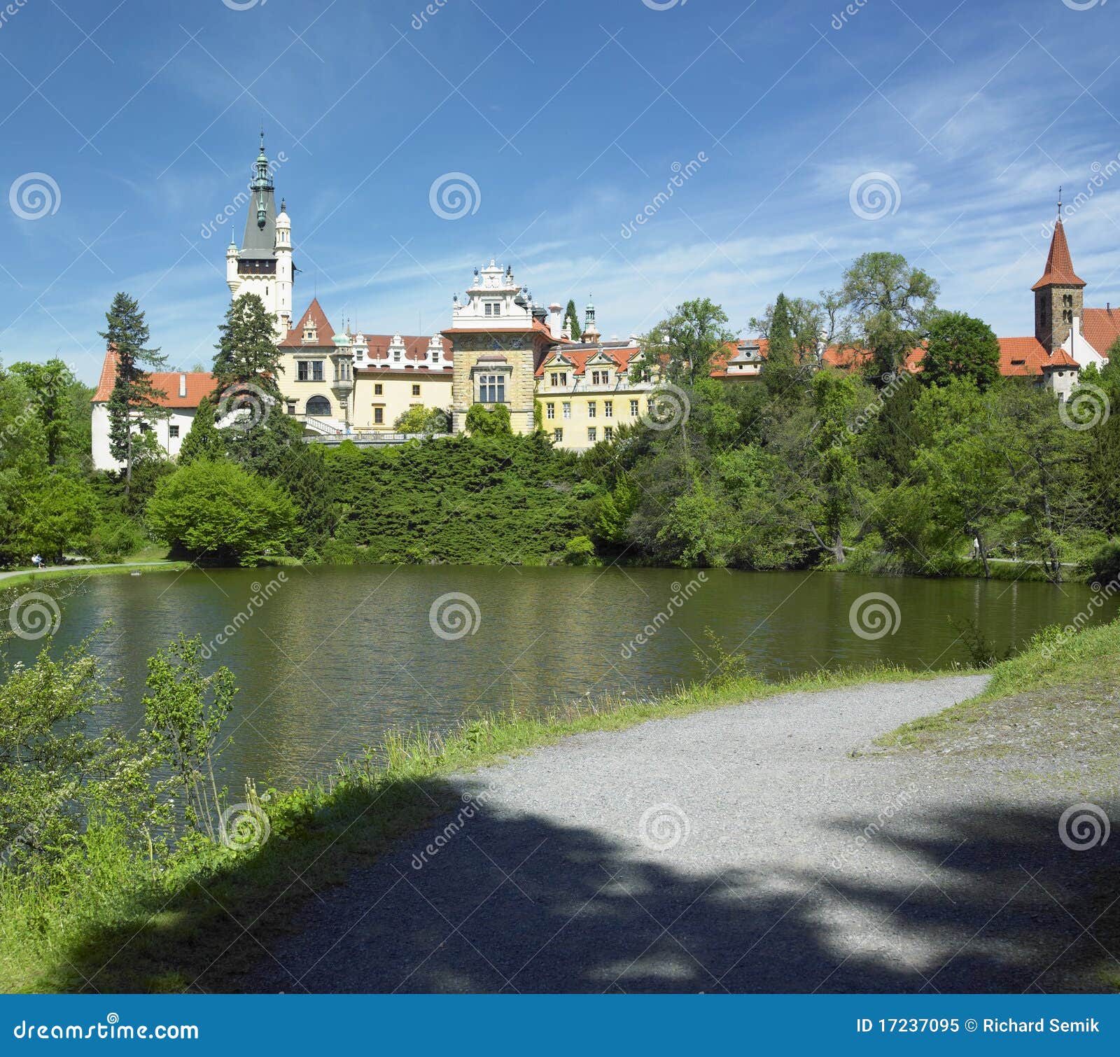 Pruhonice Castle stock image. Image of castle, historical - 17237095