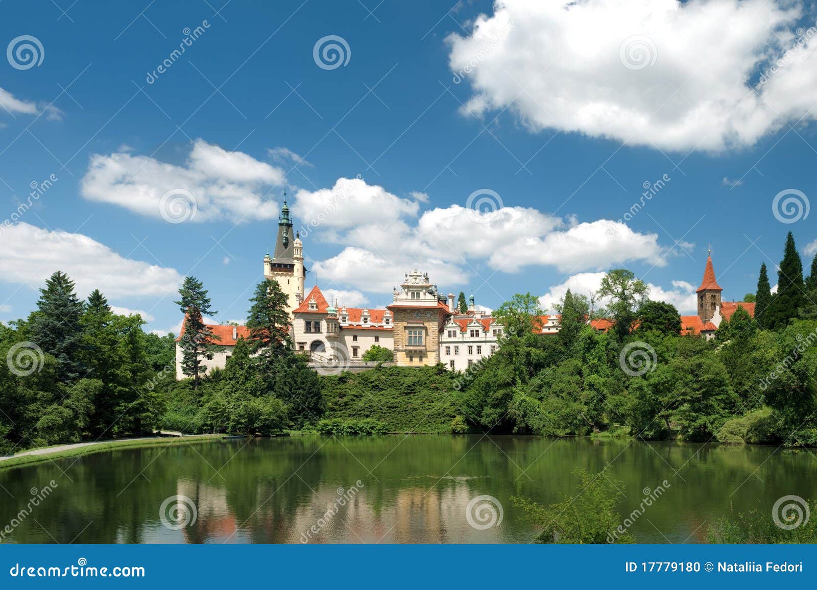 Pruhonice Castle stock photo. Image of monument, bohemia - 17779180