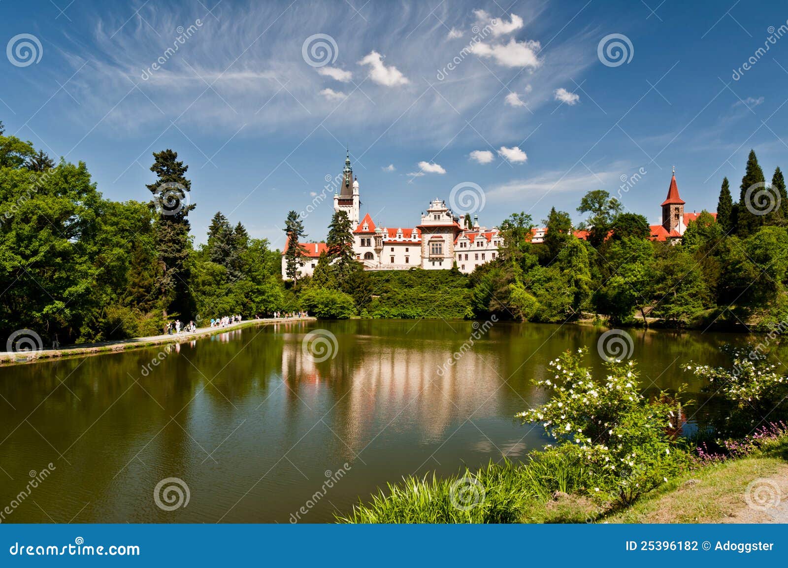 Pruhonice Castle, Czech Republic Stock Photo - Image of outdoors ...