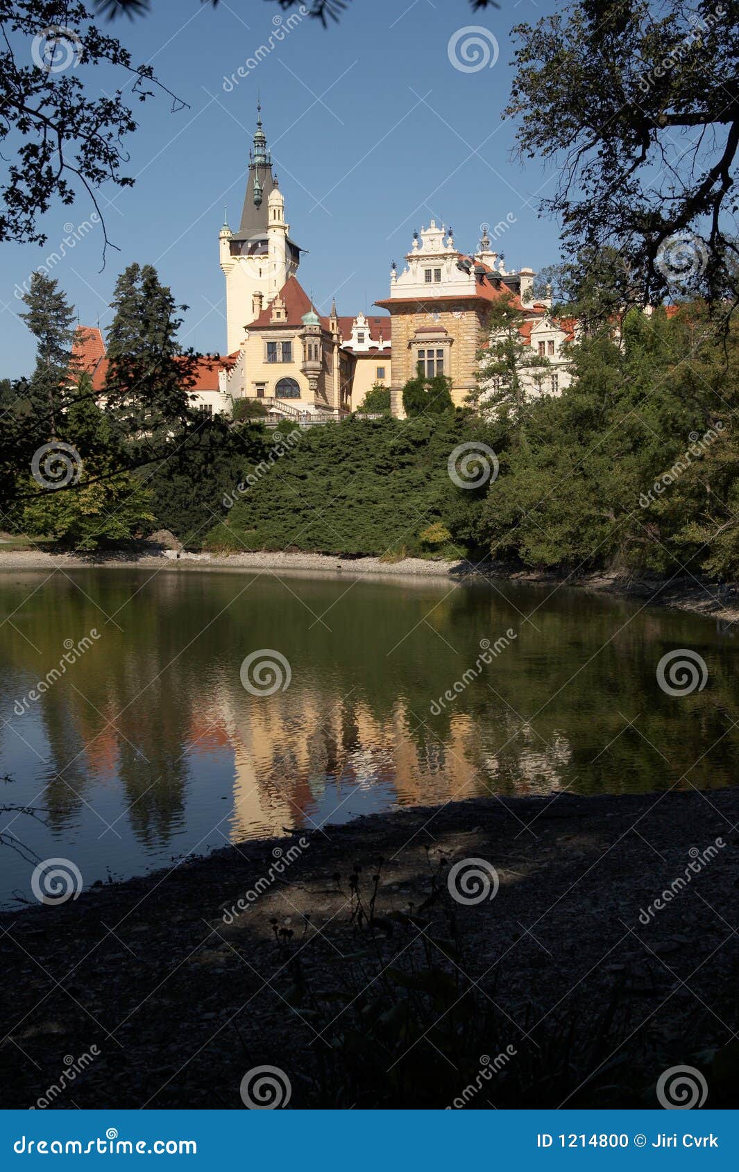 Pruhonice, Castle Pond (launching) Stock Photo - Image of garden ...