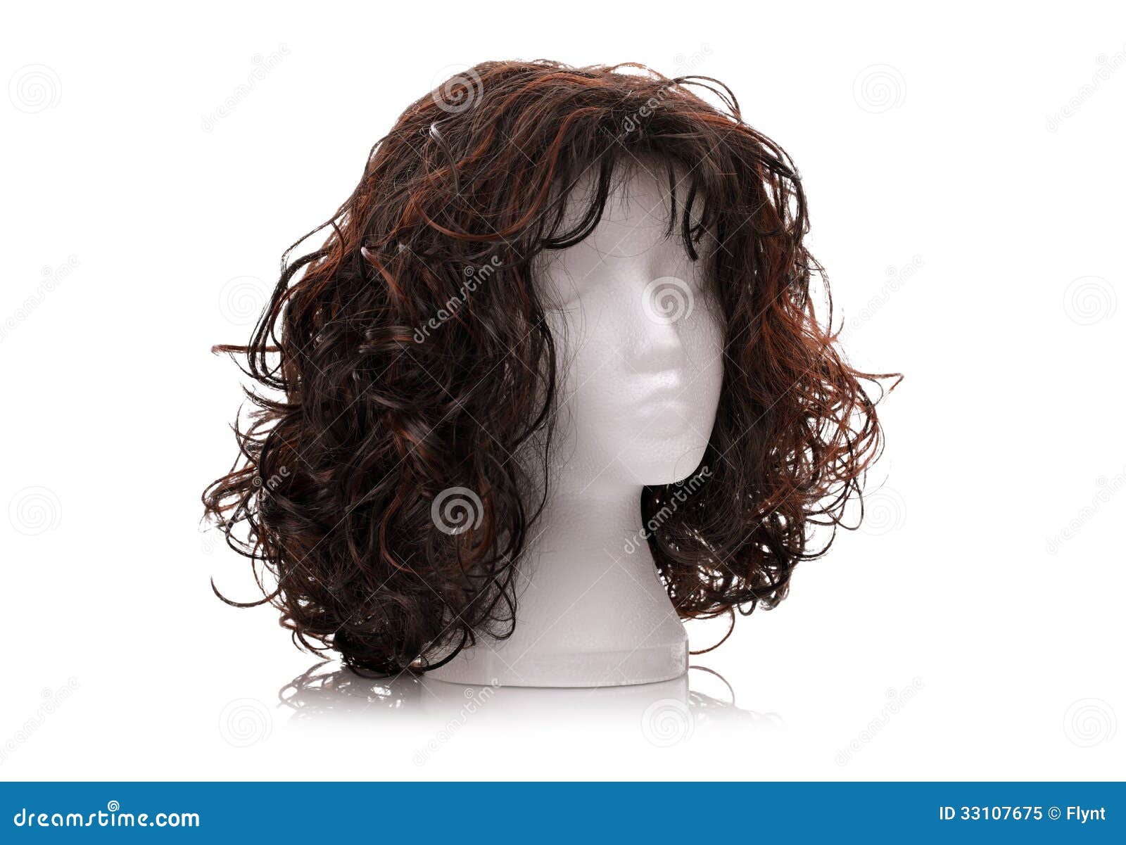 Pruik stock afbeelding. Image of brunette, wijfje, vrouwen - 33107675